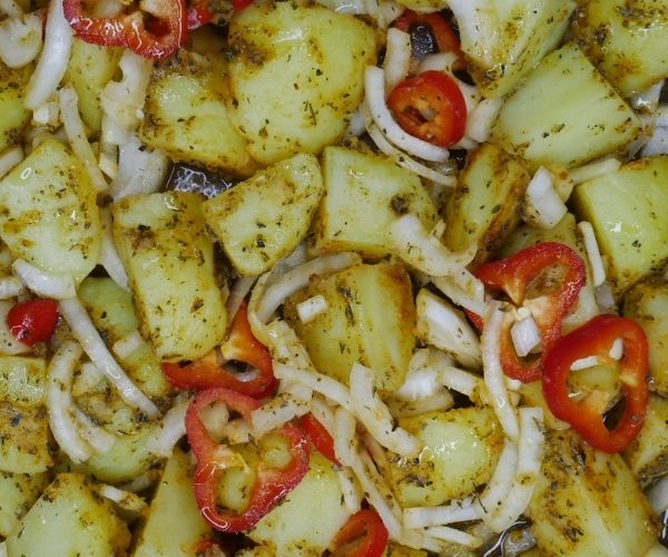 How to Make Rustic Roasted Potatoes With Game Sausages ⋆